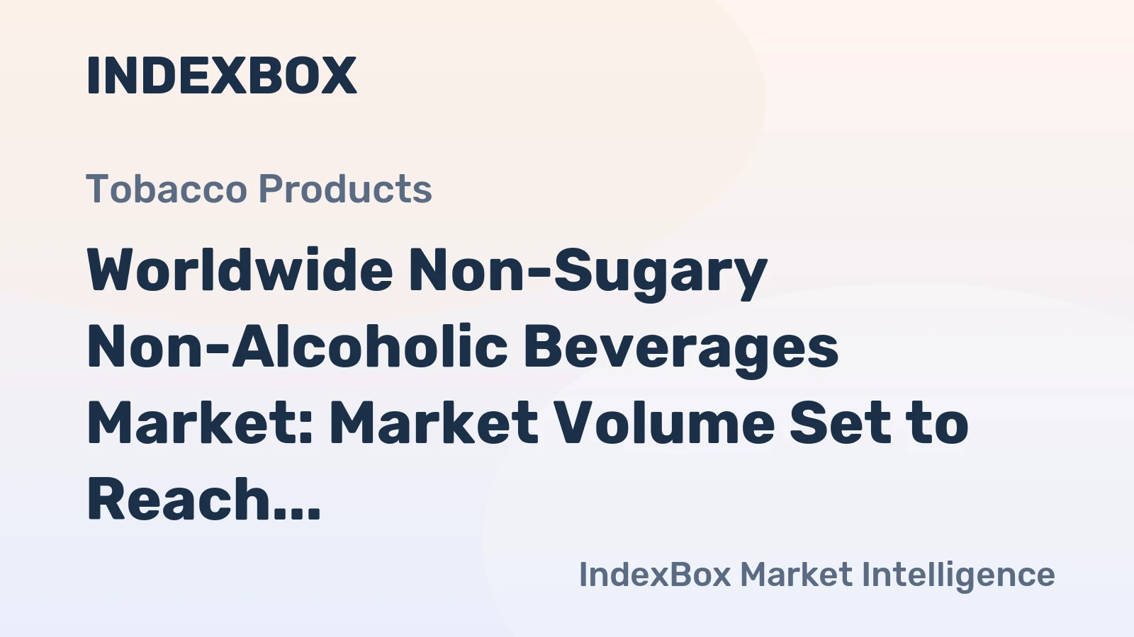 Worldwide Non-Sugary Non-Alcoholic Beverages Market: Market Volume Set to Reach 293B Litres and Market Value to Hit $497.9B by 2035