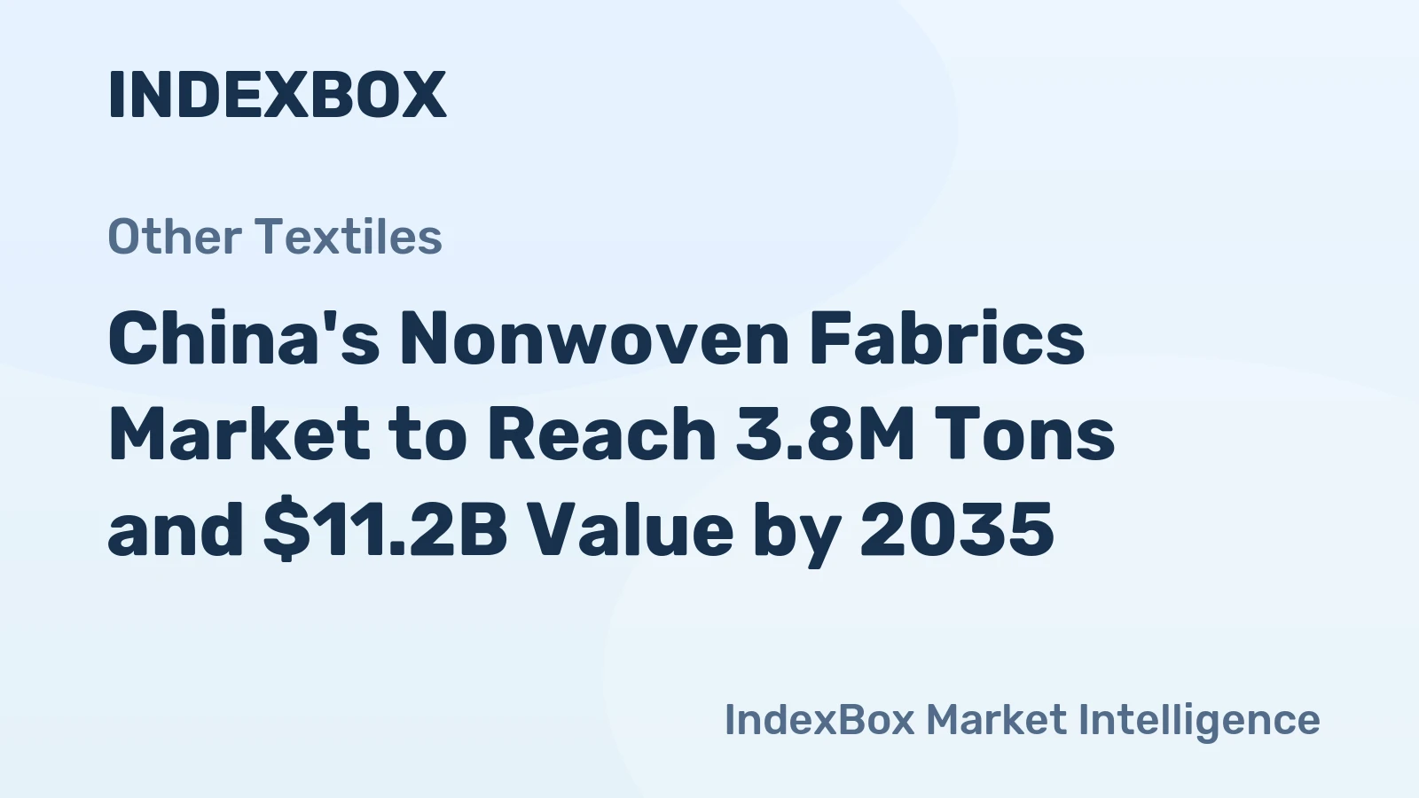China's Nonwoven Fabrics Market to Reach 3.8M Tons and $11.2B Value by 2035