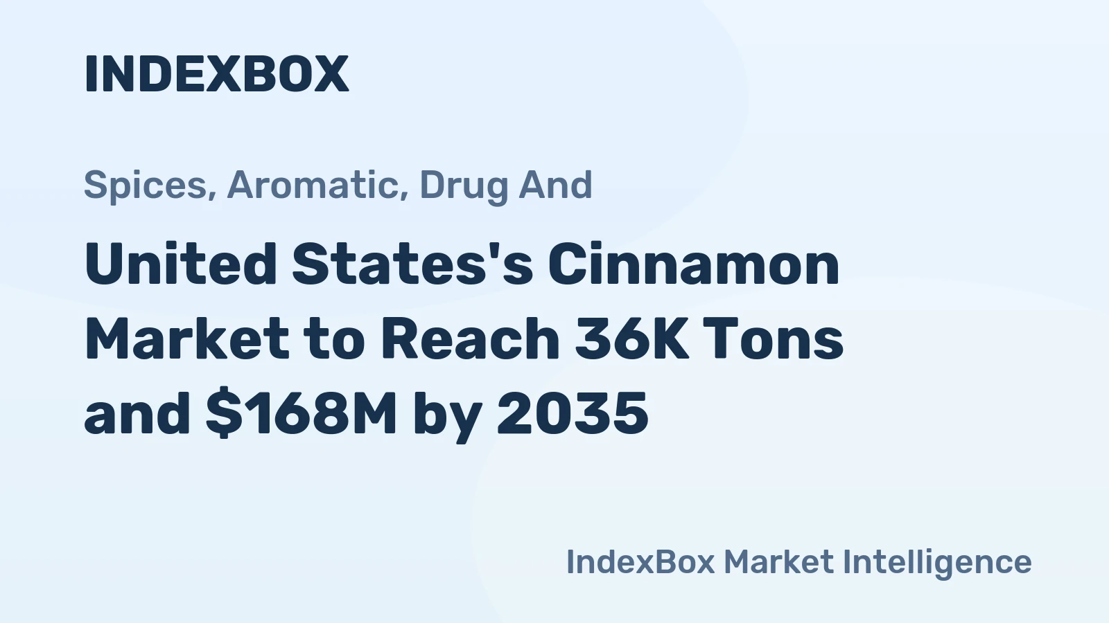 United States's Cinnamon Market to Reach 36K Tons and $168M by 2035