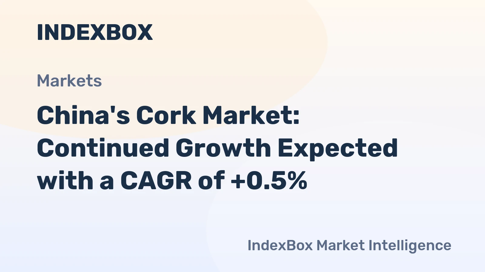 China's Cork Market: Continued Growth Expected with a CAGR of +0.5%