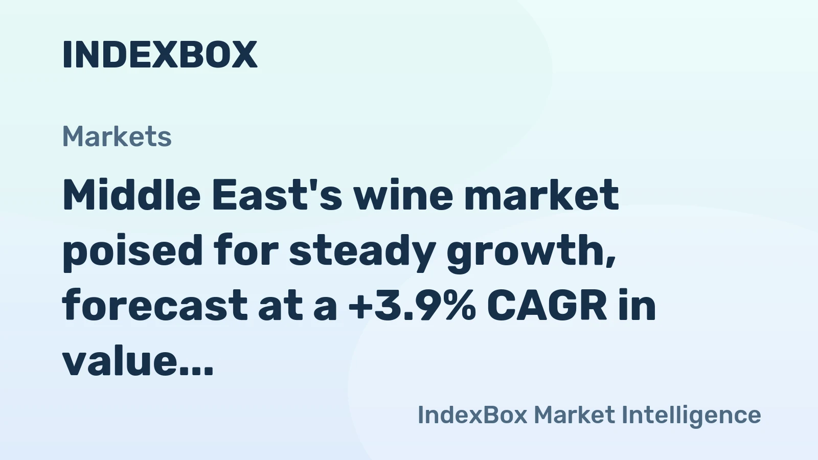 Middle East's wine market poised for steady growth, forecast at a +3.9% CAGR in value terms through 2035, driven by rising regional demand.
