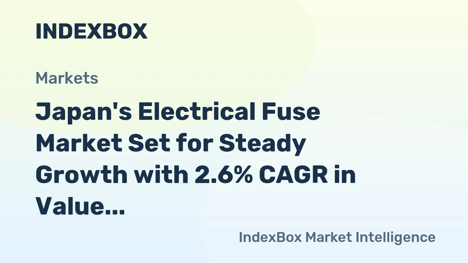 Japan's Electrical Fuse Market Set for Steady Growth with 2.6% CAGR in Value Through 2035
