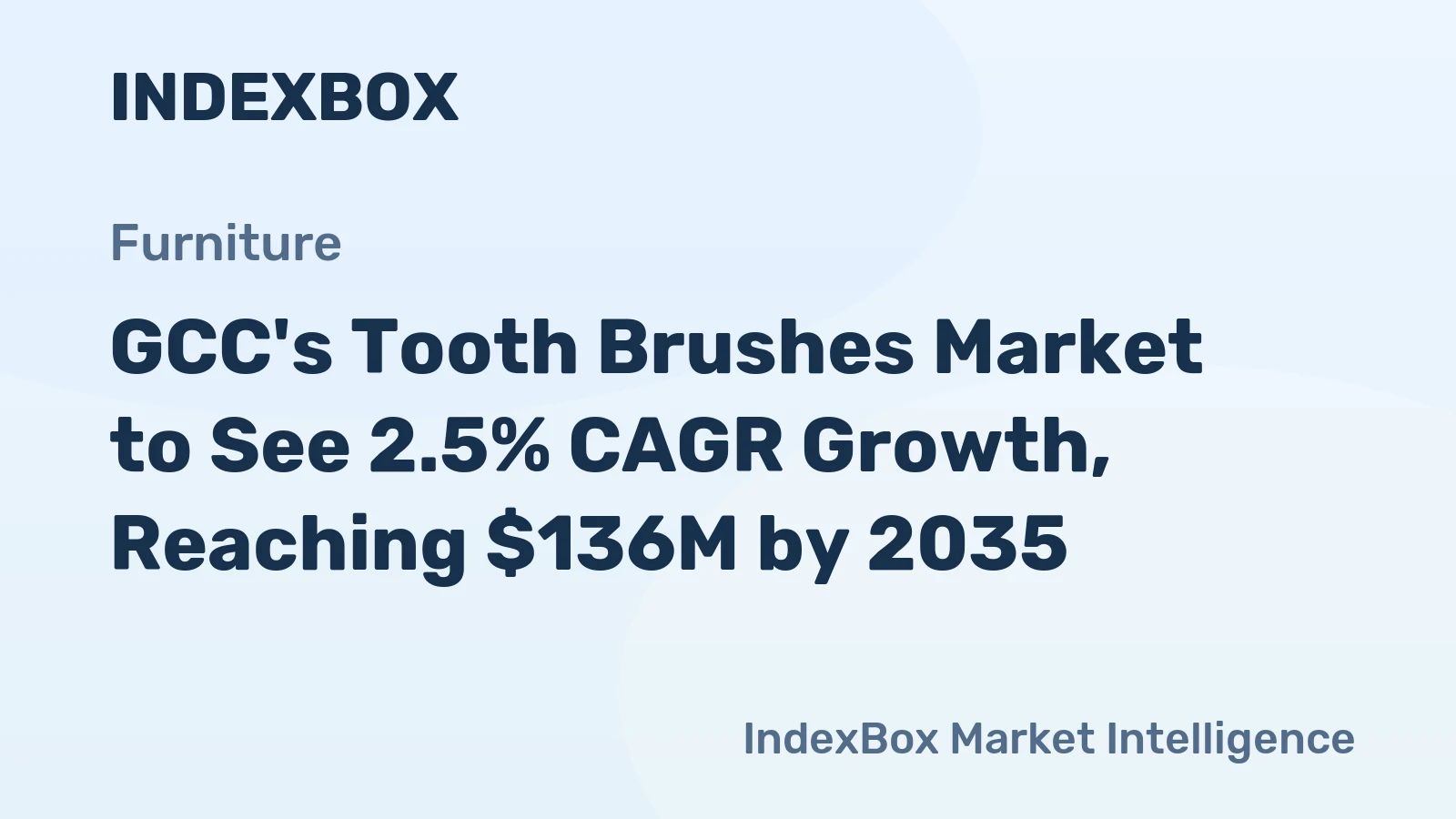 GCC's Tooth Brushes Market to See 2.5% CAGR Growth, Reaching $136M by 2035