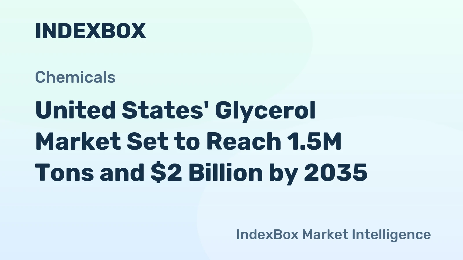 United States' Glycerol Market Set to Reach 1.5M Tons and $2 Billion by 2035