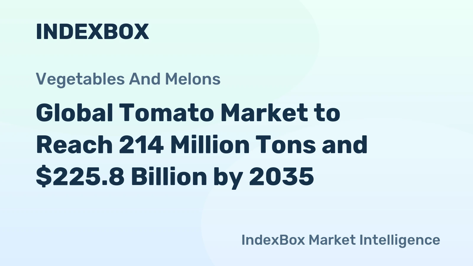 Global Tomato Market to Reach 214 Million Tons and $225.8 Billion by 2035
