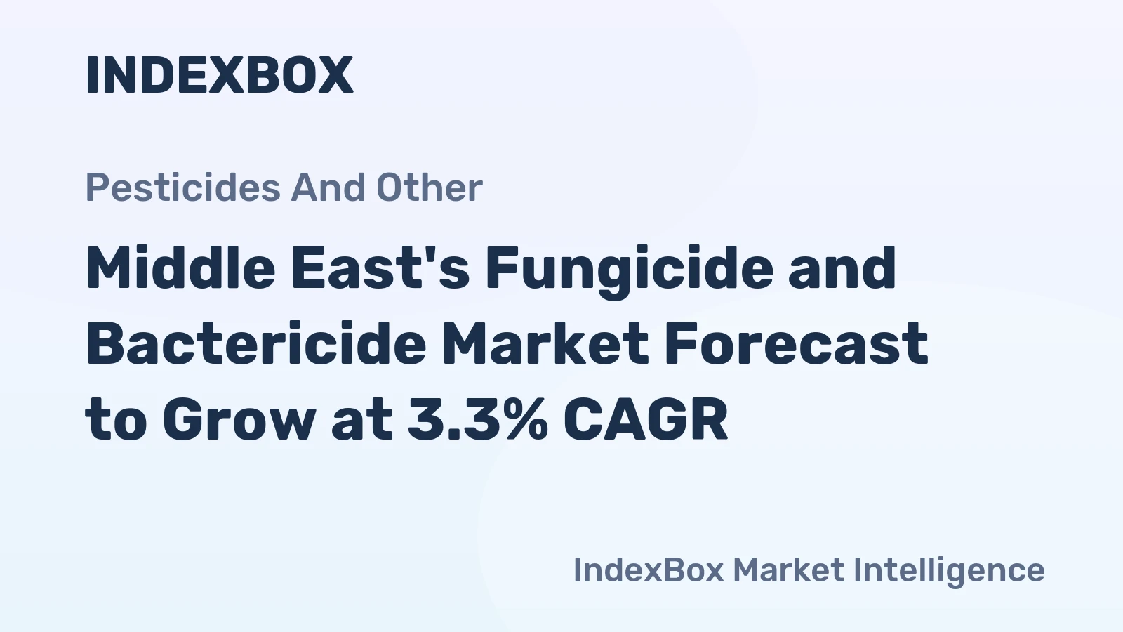 Middle East's Fungicide and Bactericide Market Forecast to Grow at 3.3% CAGR