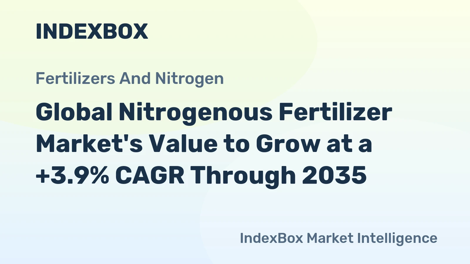 Global Nitrogenous Fertilizer Market's Value to Grow at a +3.9% CAGR Through 2035