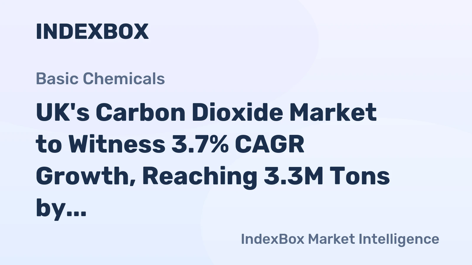 UK's Carbon Dioxide Market to Witness 3.7% CAGR Growth, Reaching 3.3M Tons by 2035