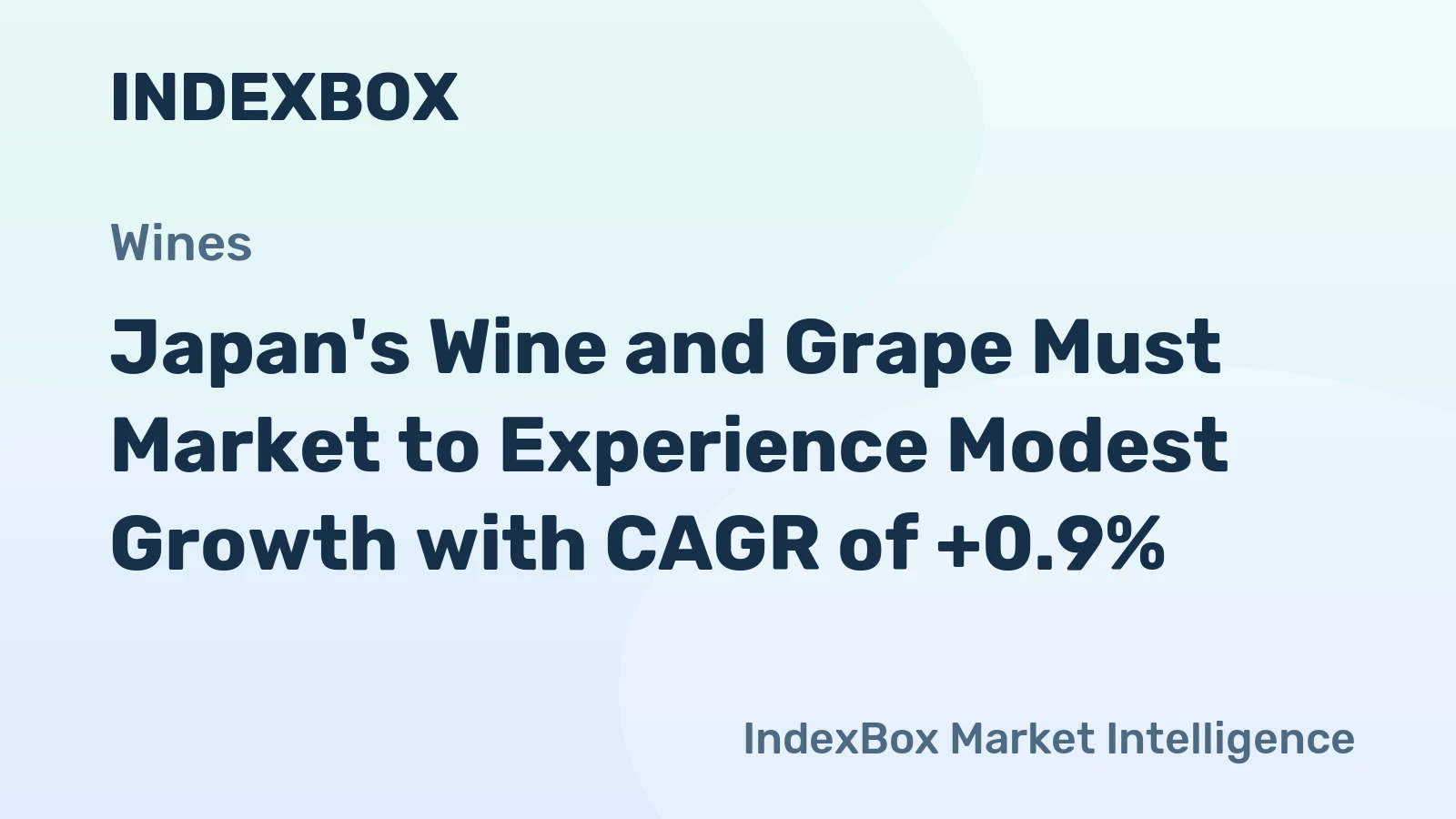 Japan's Wine and Grape Must Market to Experience Modest Growth with CAGR of +0.9%