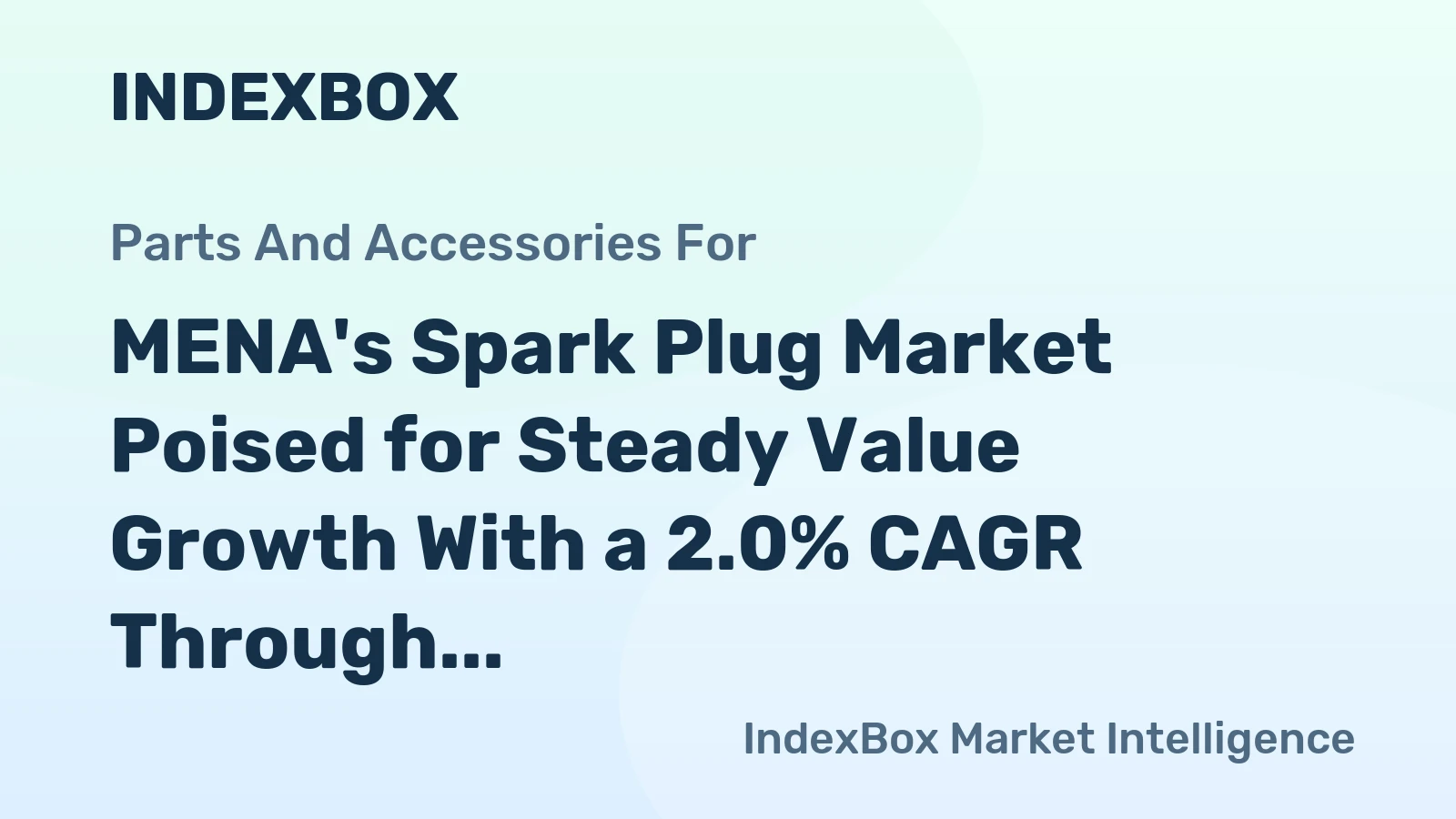 MENA's Spark Plug Market Poised for Steady Value Growth With a 2.0% CAGR Through 2035