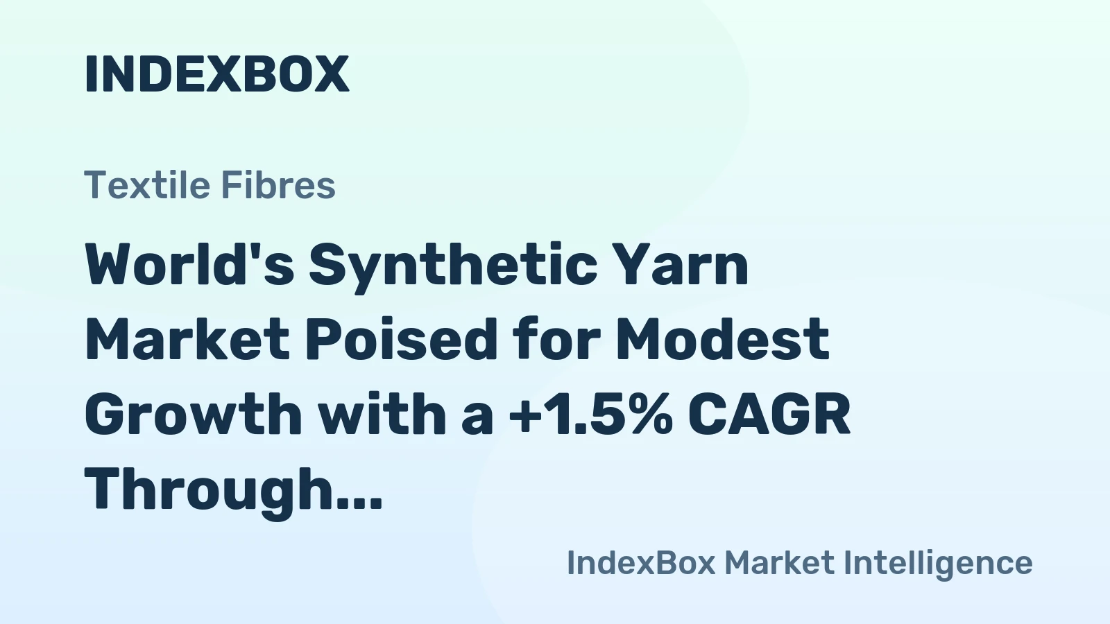 World's Synthetic Yarn Market Poised for Modest Growth with a +1.5% CAGR Through 2035