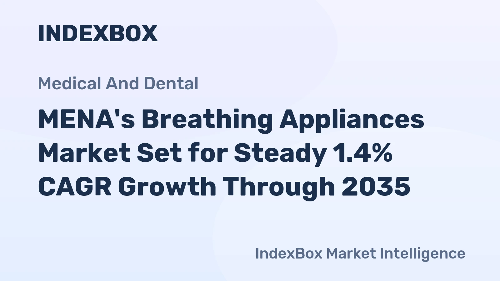 MENA's Breathing Appliances Market Set for Steady 1.4% CAGR Growth Through 2035