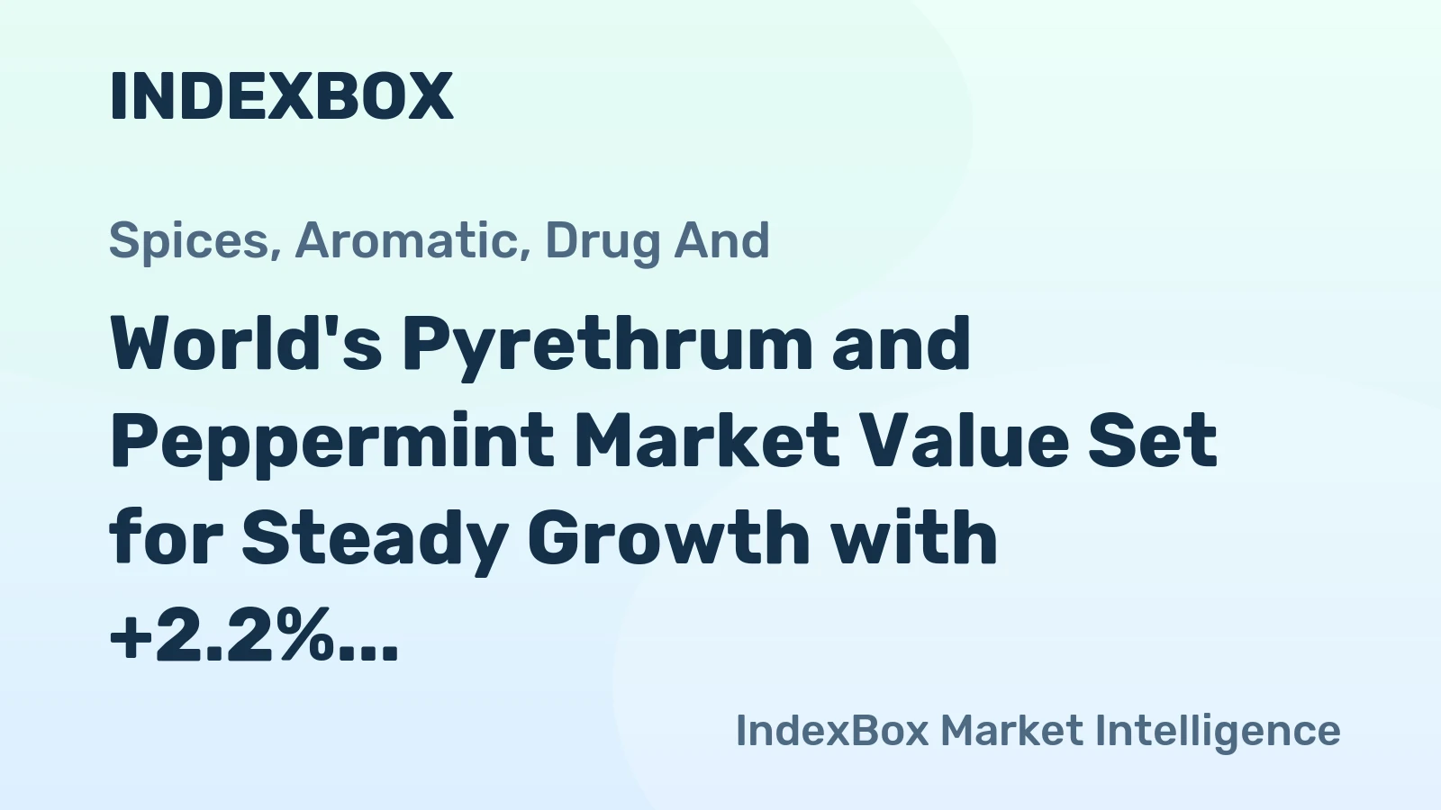 World's Pyrethrum and Peppermint Market Value Set for Steady Growth with +2.2% CAGR Through 2035