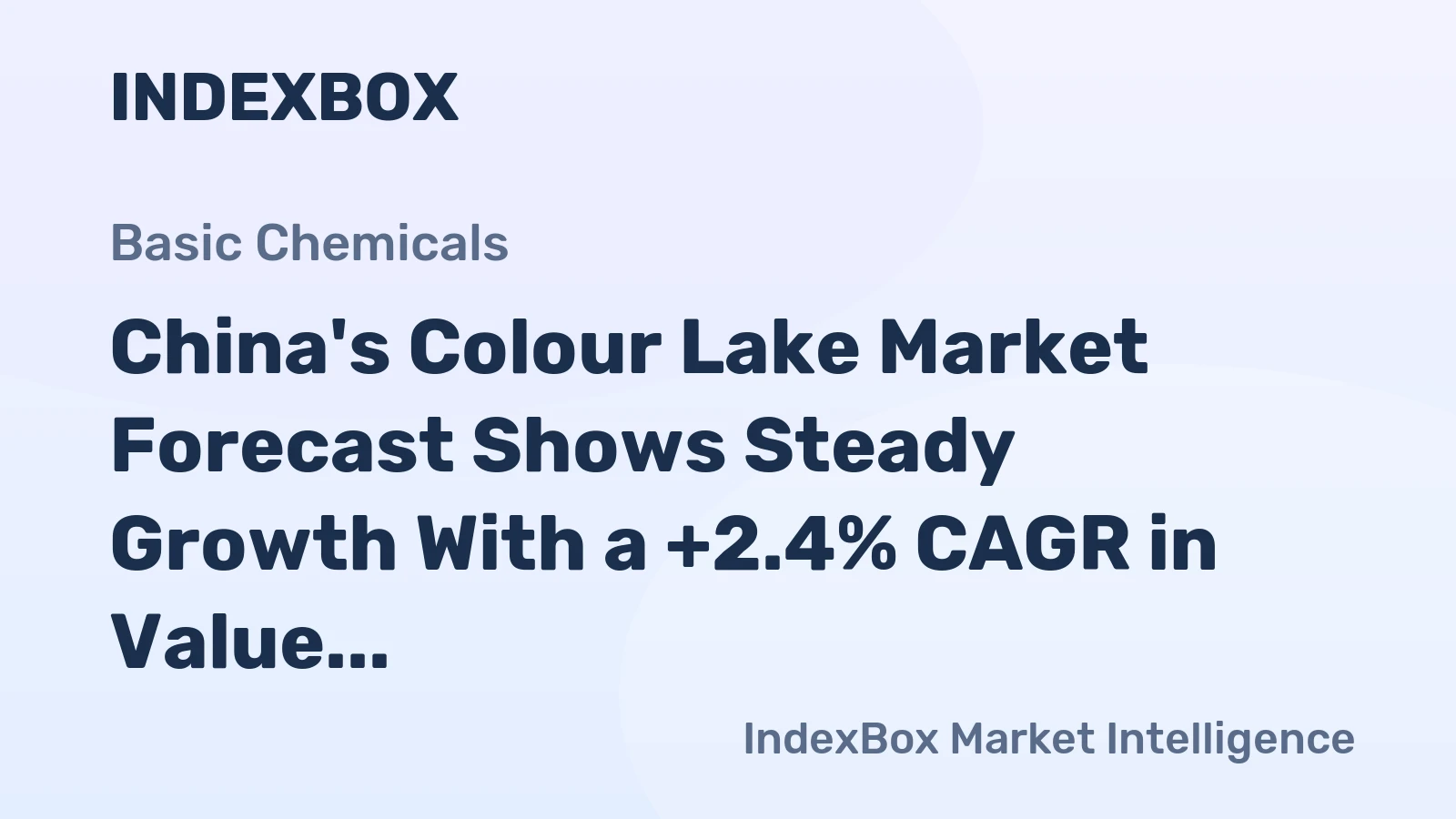 China's Colour Lake Market Forecast Shows Steady Growth With a +2.4% CAGR in Value Through 2035