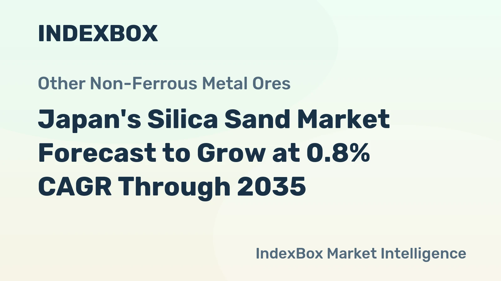 Japan's Silica Sand Market Forecast to Grow at 0.8% CAGR Through 2035