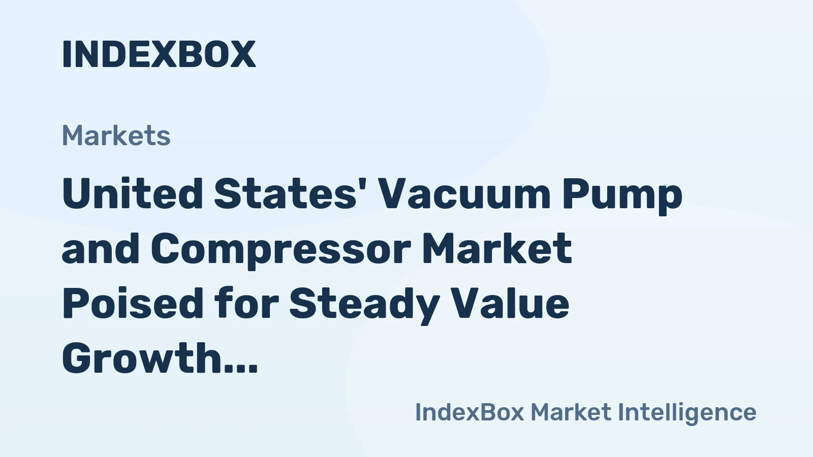 United States' Vacuum Pump and Compressor Market Poised for Steady Value Growth With 2.7% CAGR Through 2035