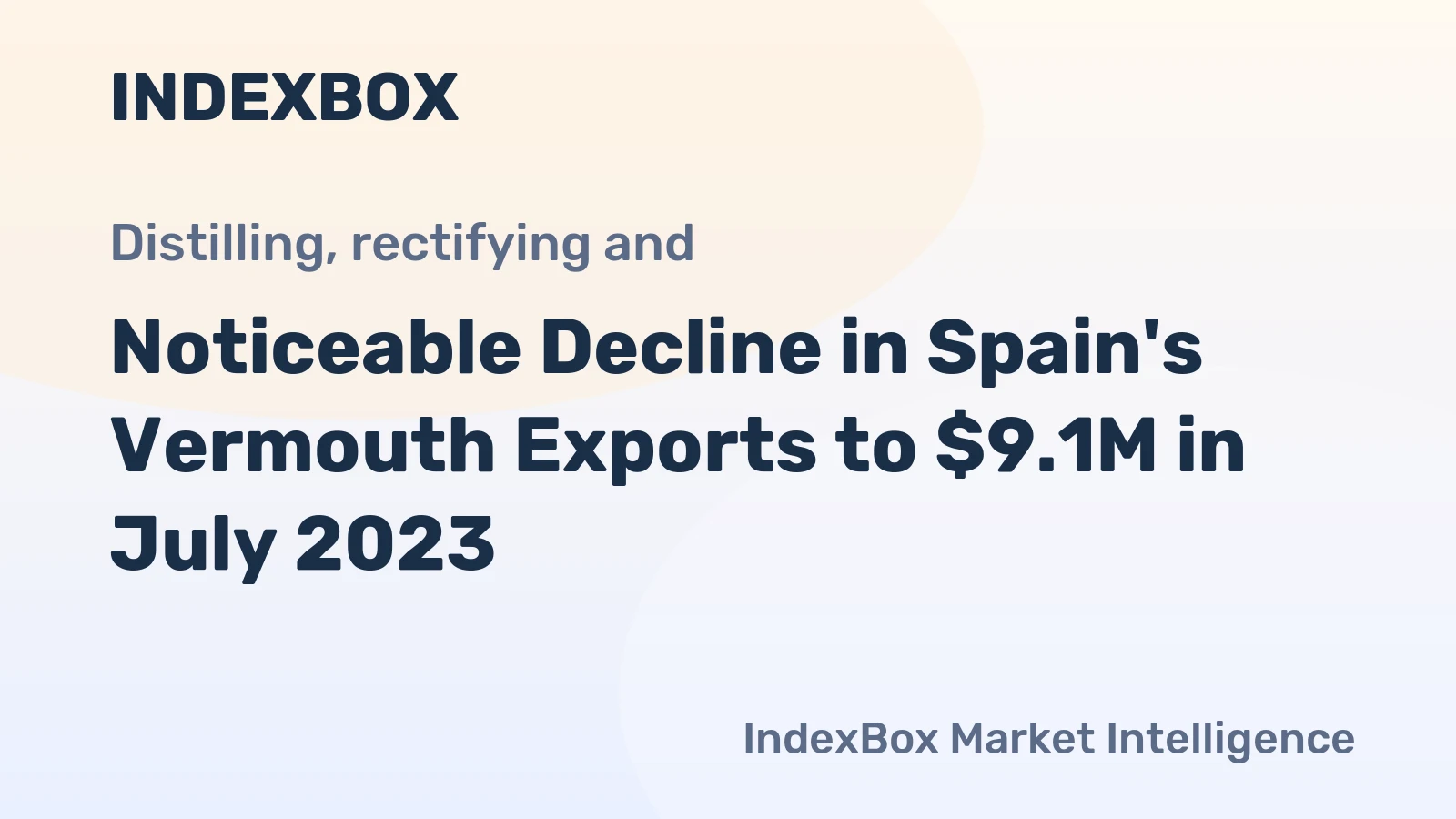 Noticeable Decline in Spain's Vermouth Exports to $9.1M in July 2023