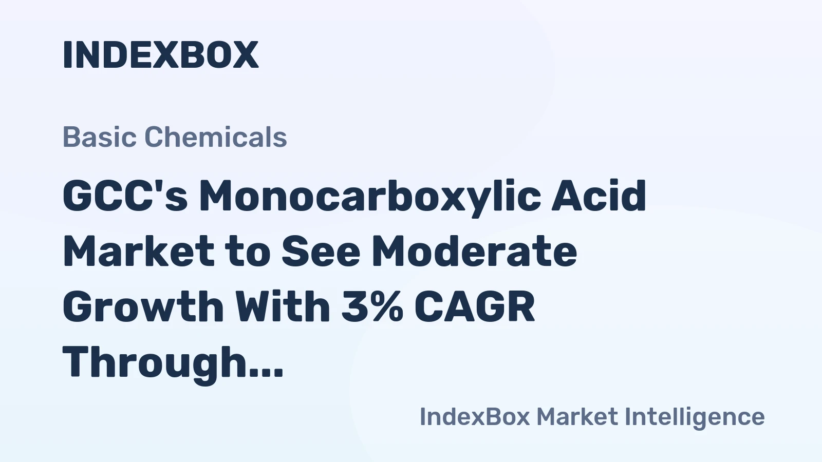 GCC's Monocarboxylic Acid Market to See Moderate Growth With 3% CAGR Through 2035