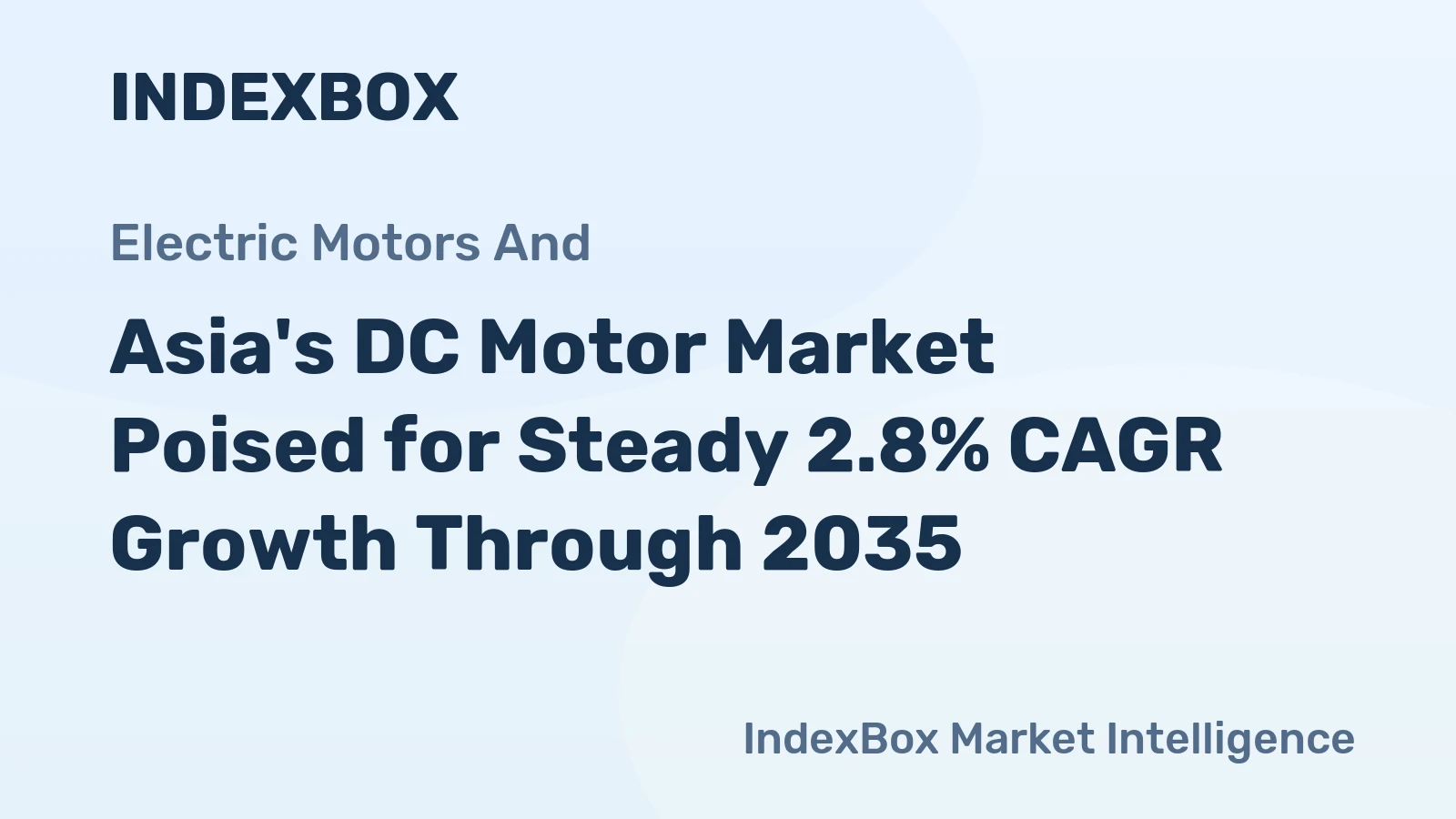 Asia's DC Motor Market Poised for Steady 2.8% CAGR Growth Through 2035