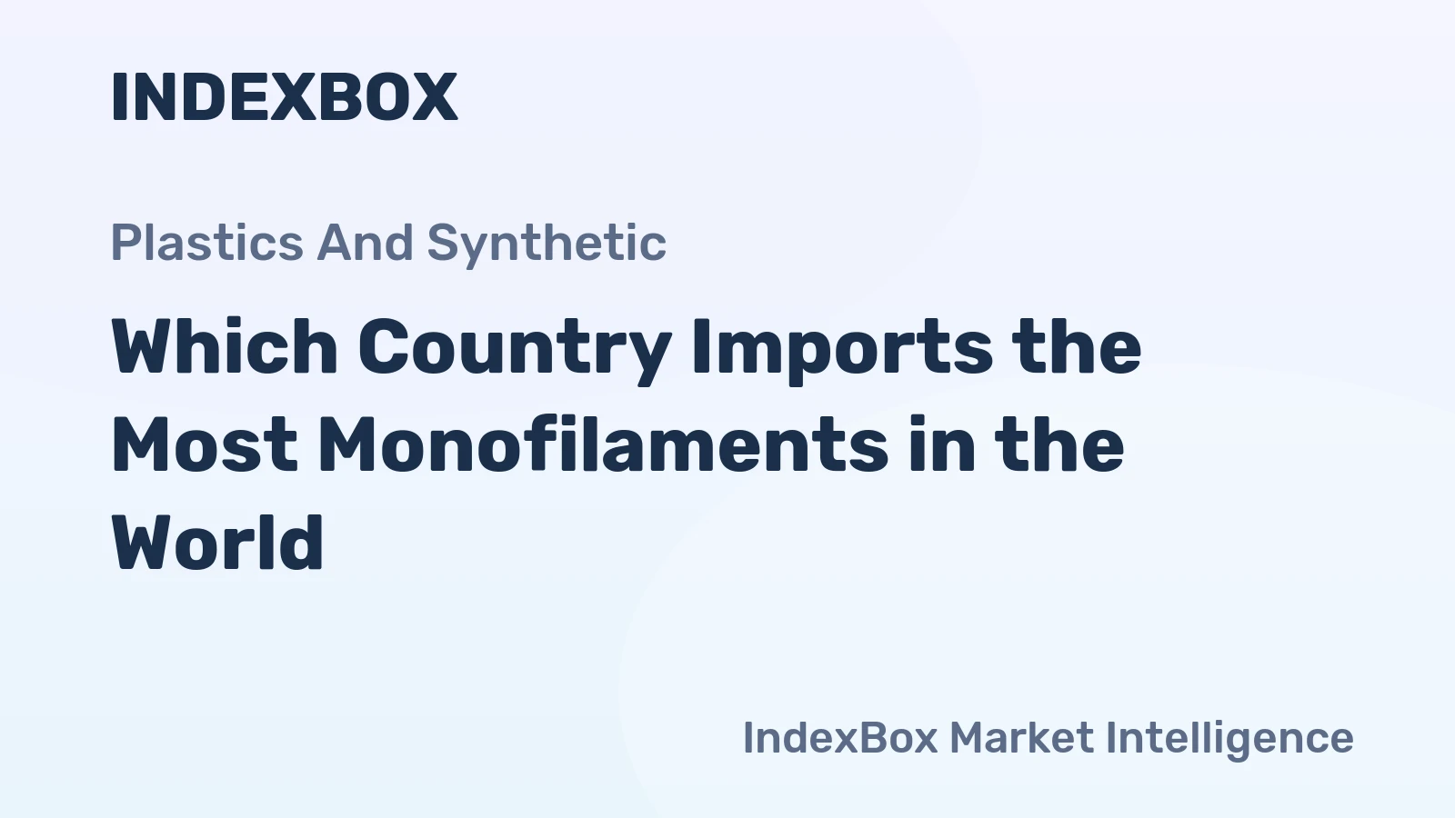 Which Country Imports the Most Monofilaments in the World?