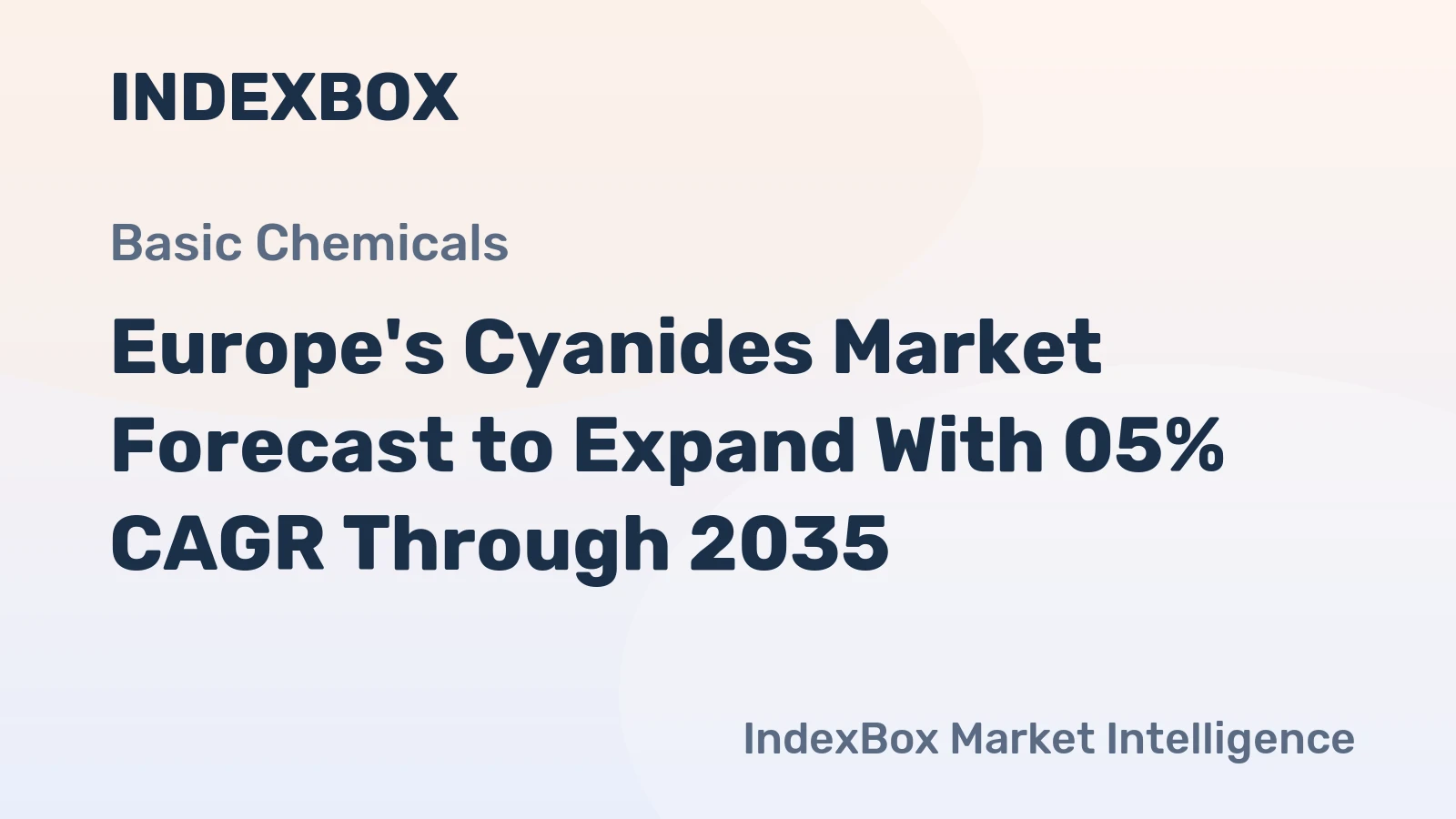 Europe's Cyanides Market Forecast to Expand With 05% CAGR Through 2035