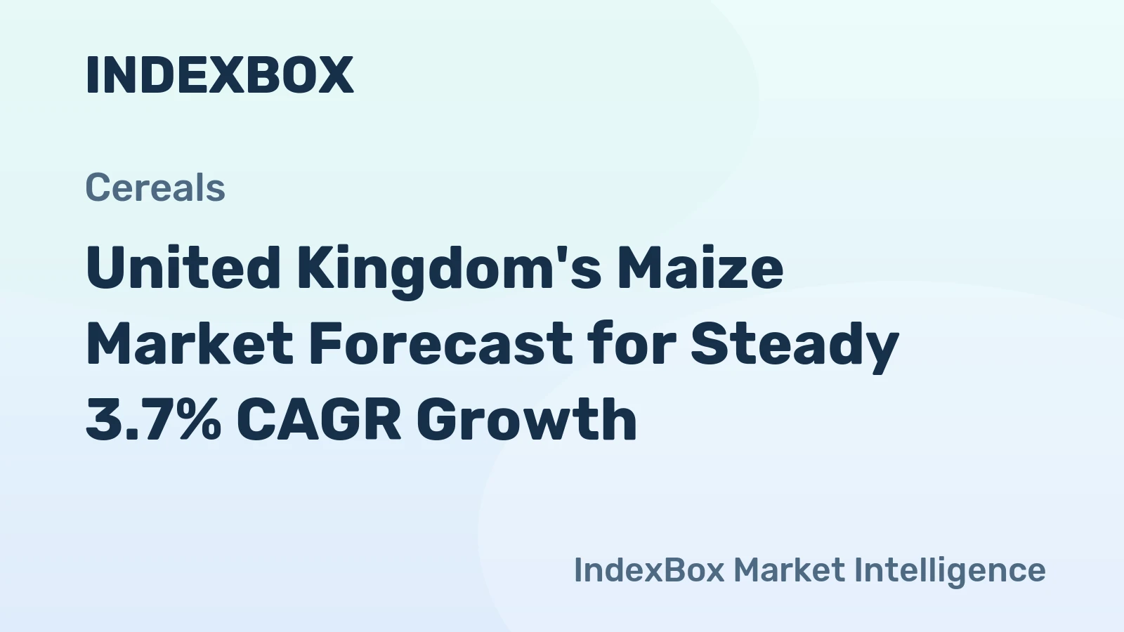 United Kingdom's Maize Market Forecast for Steady 3.7% CAGR Growth
