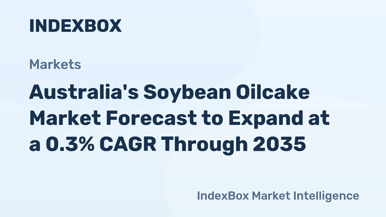 Australia's Soybean Oilcake Market Forecast to Expand at a 0.3% CAGR Through 2035