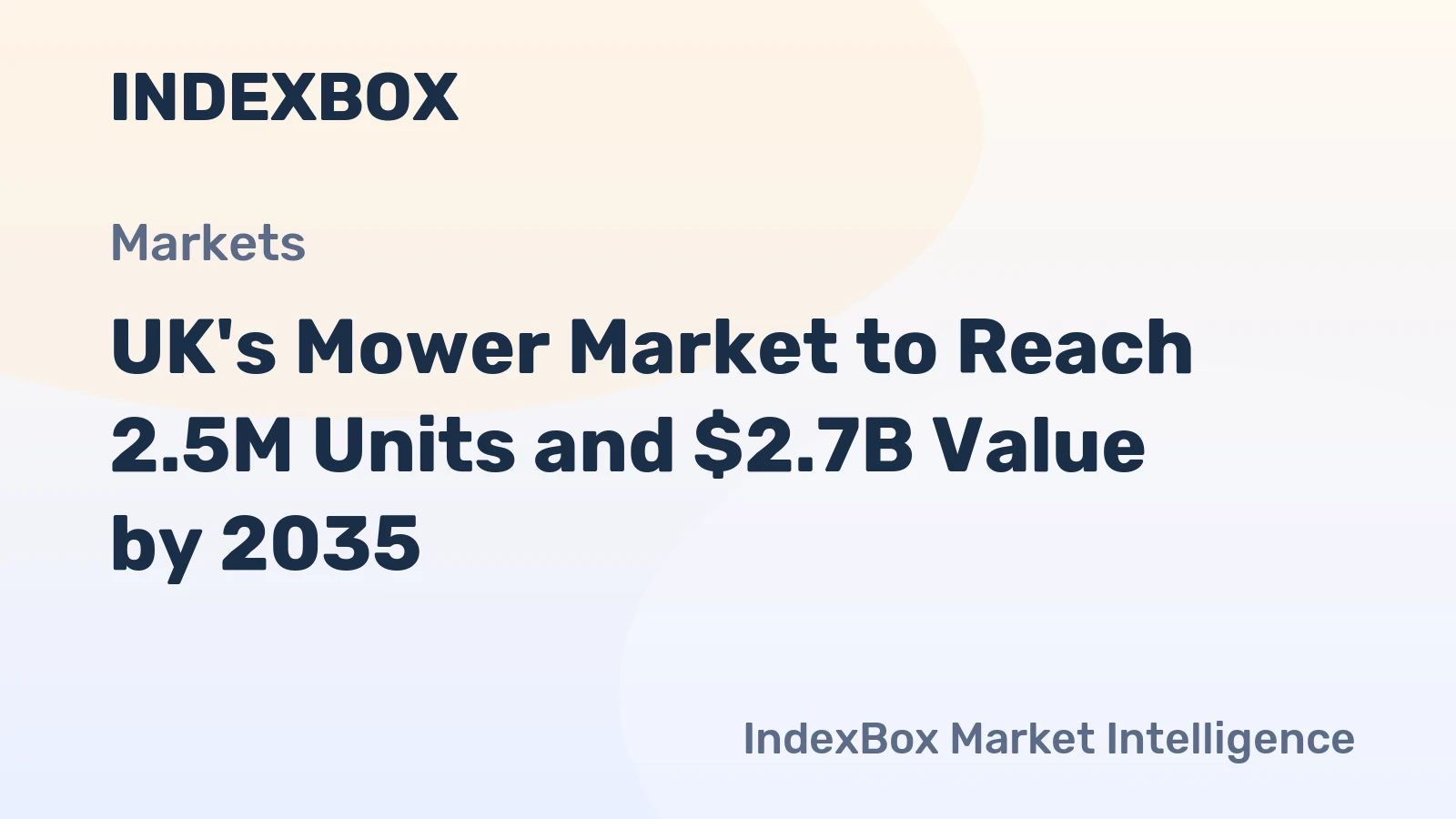 UK's Mower Market to Reach 2.5M Units and $2.7B Value by 2035