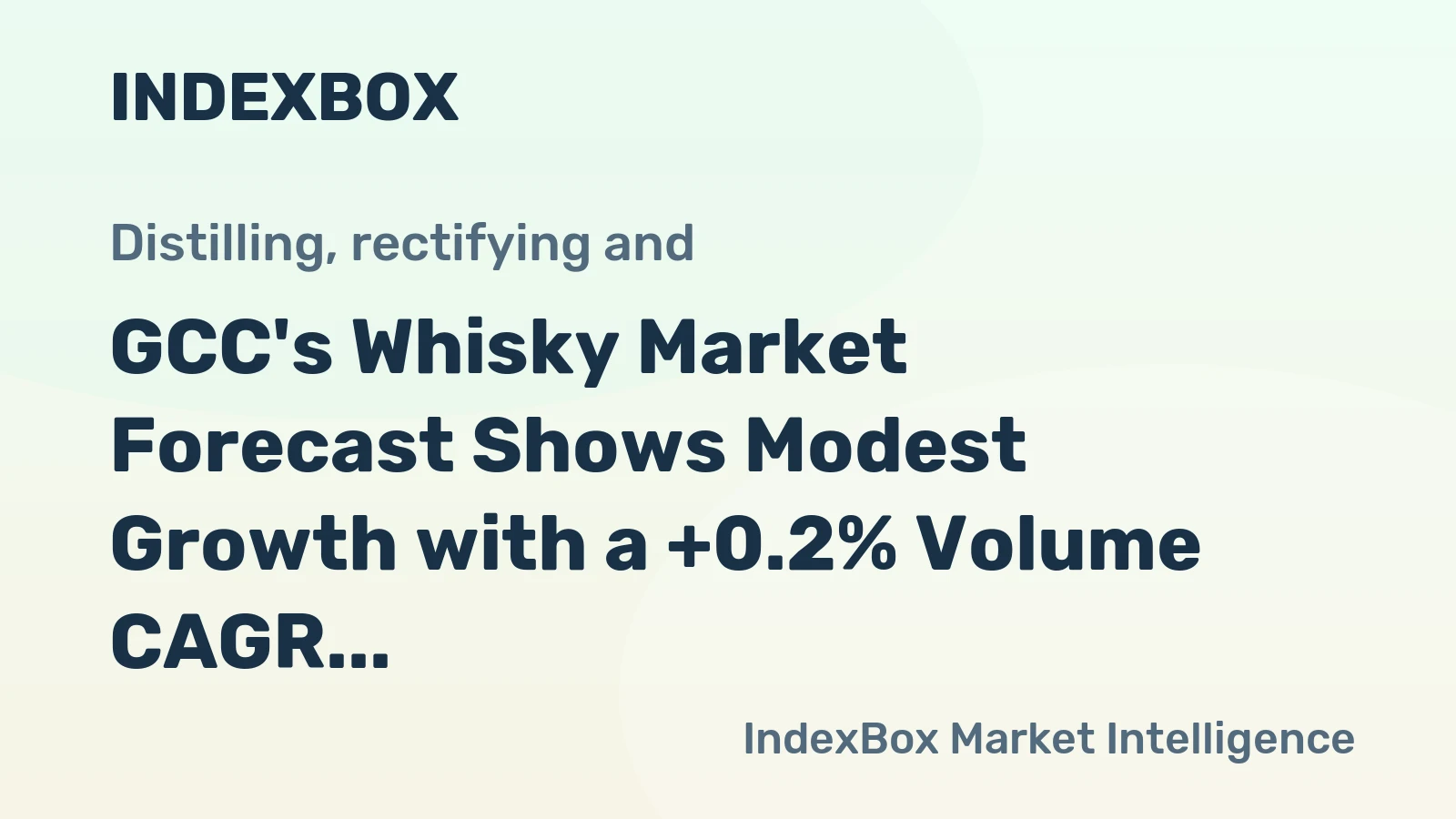 GCC's Whisky Market Forecast Shows Modest Growth with a +0.2% Volume CAGR
