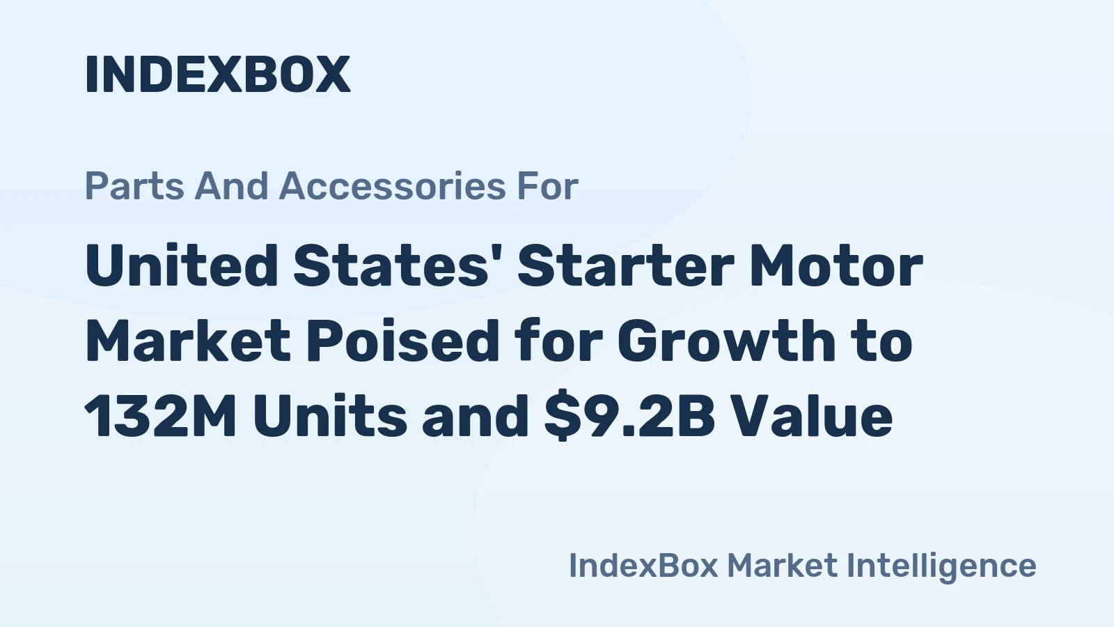 United States' Starter Motor Market Poised for Growth to 132M Units and $9.2B Value