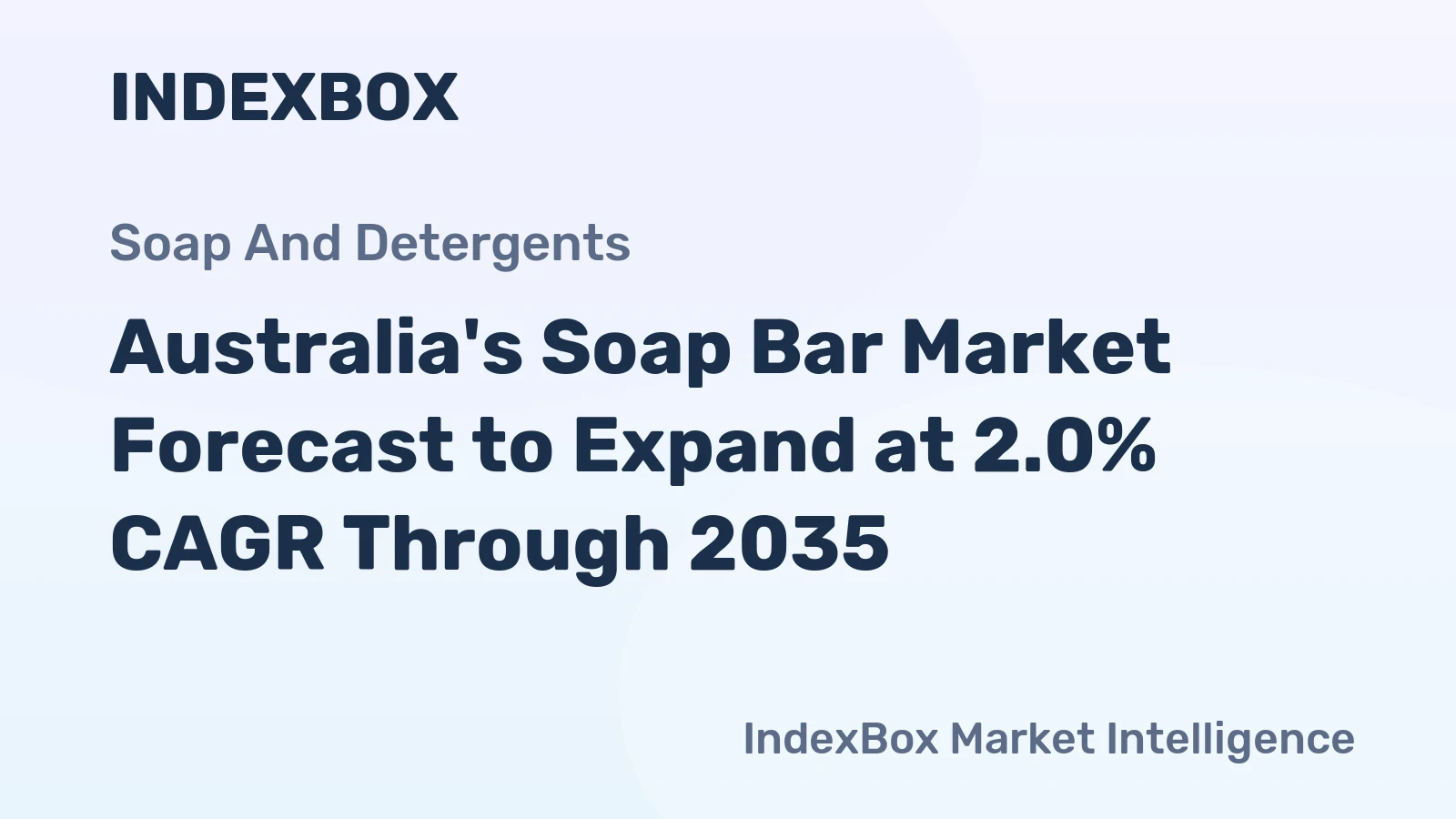 Australia's Soap Bar Market Forecast to Expand at 2.0% CAGR Through 2035