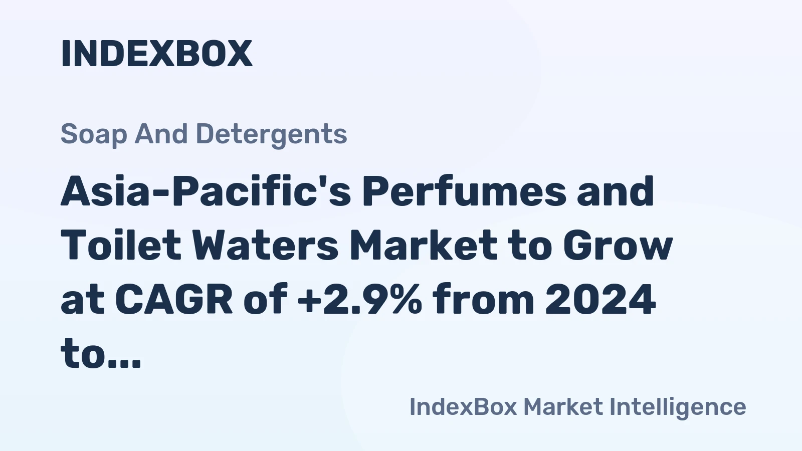 Asia-Pacific's Perfumes and Toilet Waters Market to Grow at CAGR of +2.9% from 2024 to 2035, Reaching $32.7B