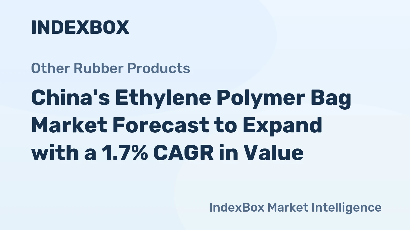 China's Ethylene Polymer Bag Market Forecast to Expand with a 1.7% CAGR in Value