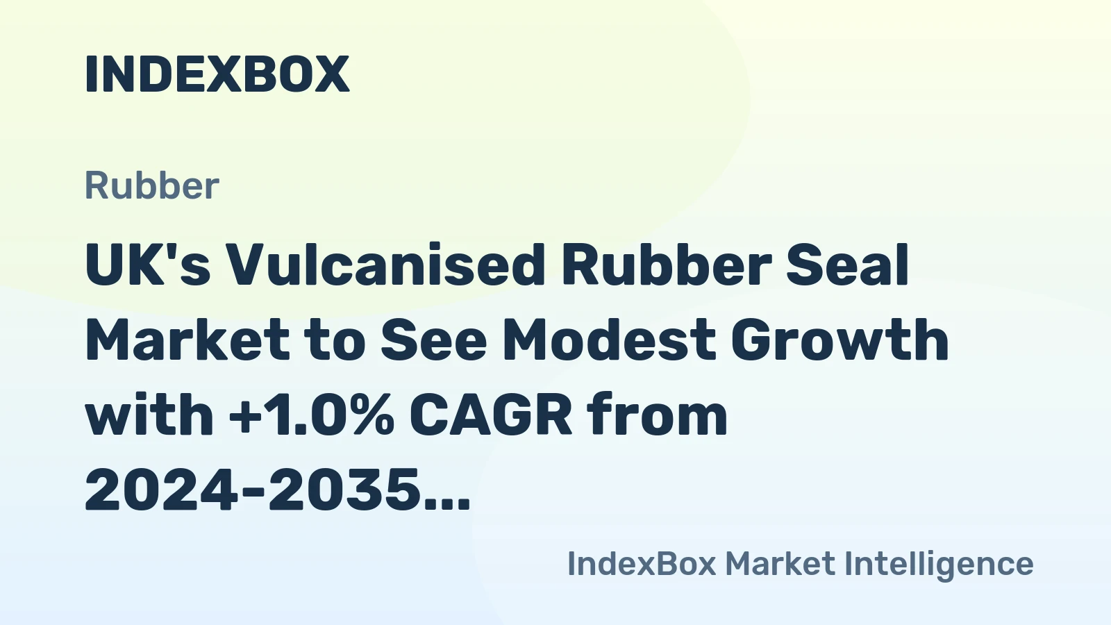 UK's Vulcanised Rubber Seal Market to See Modest Growth with +1.0% CAGR from 2024-2035
