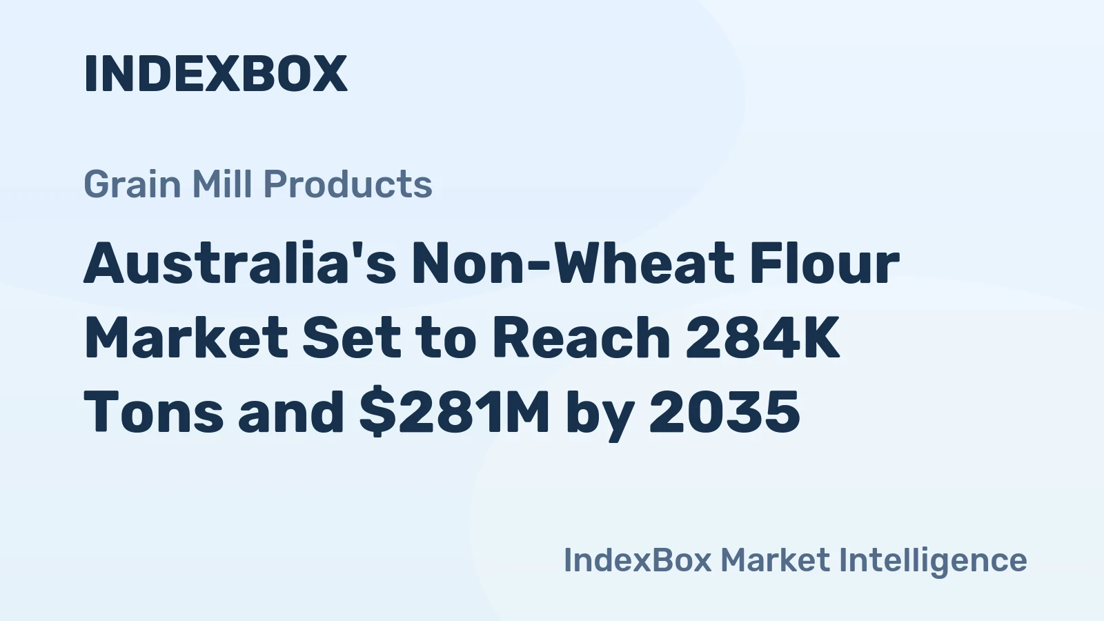 Australia's Non-Wheat Flour Market Set to Reach 284K Tons and $281M by 2035