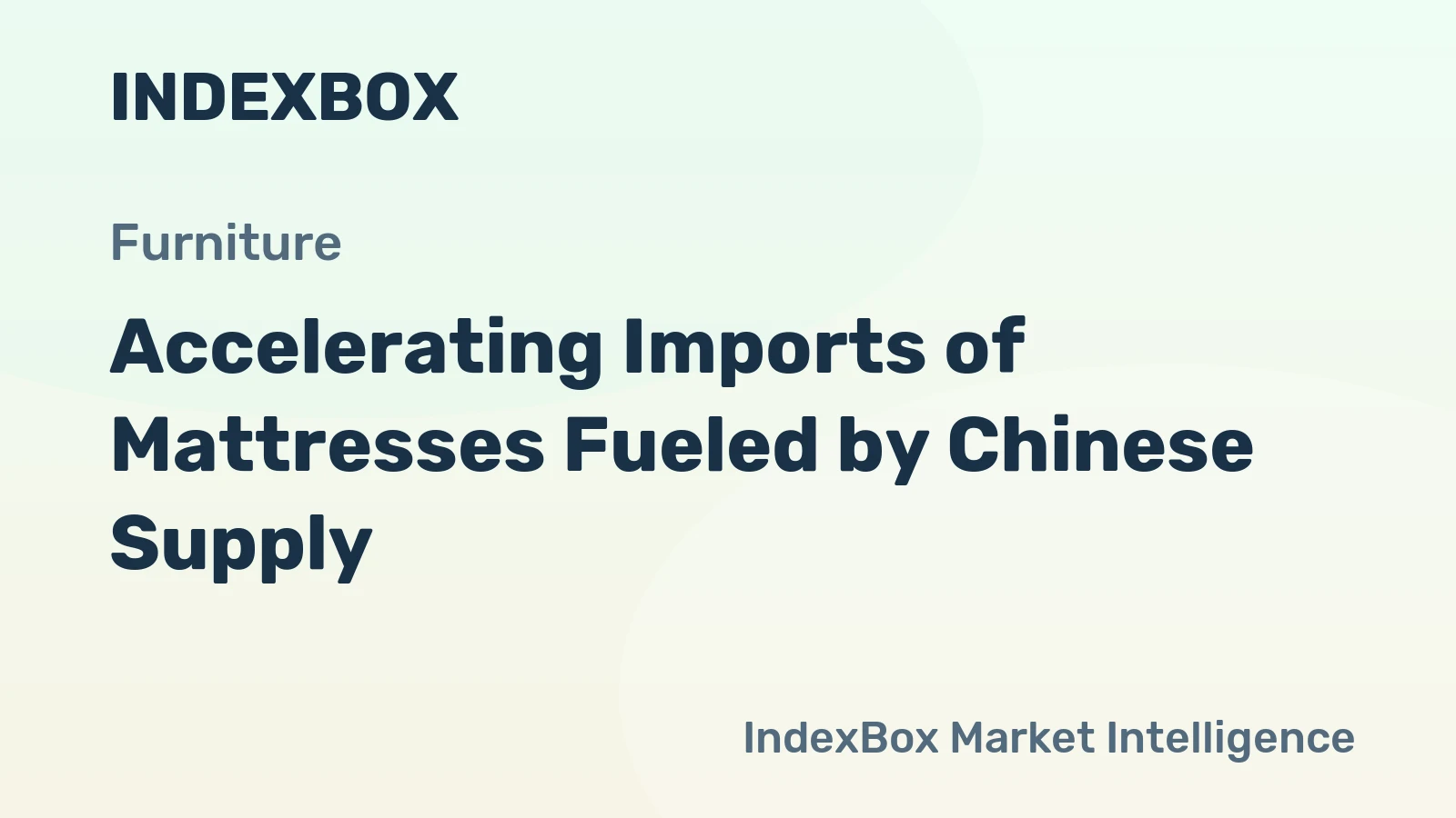 Accelerating Imports of Mattresses Fueled by Chinese Supply