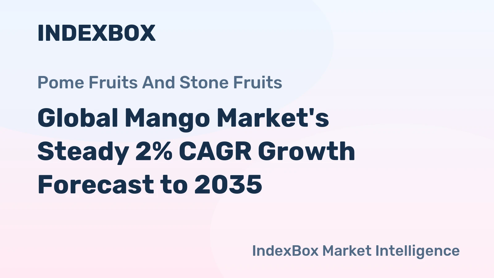 Global Mango Market's Steady 2% CAGR Growth Forecast to 2035