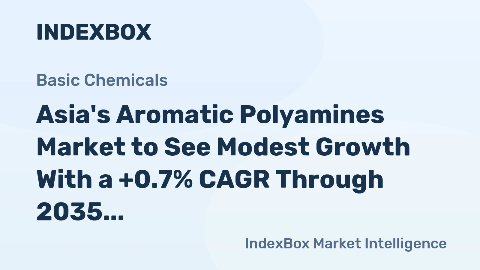 Asia's Aromatic Polyamines Market to See Modest Growth With a +0.7% CAGR Through 2035