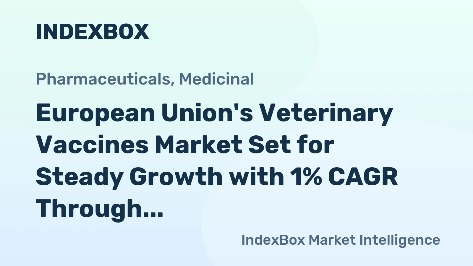 European Union's Veterinary Vaccines Market Set for Steady Growth with 1% CAGR Through 2035