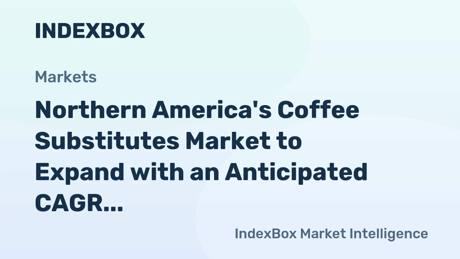 Northern America's Coffee Substitutes Market to Expand with an Anticipated CAGR of +2.3% by the End of 2035