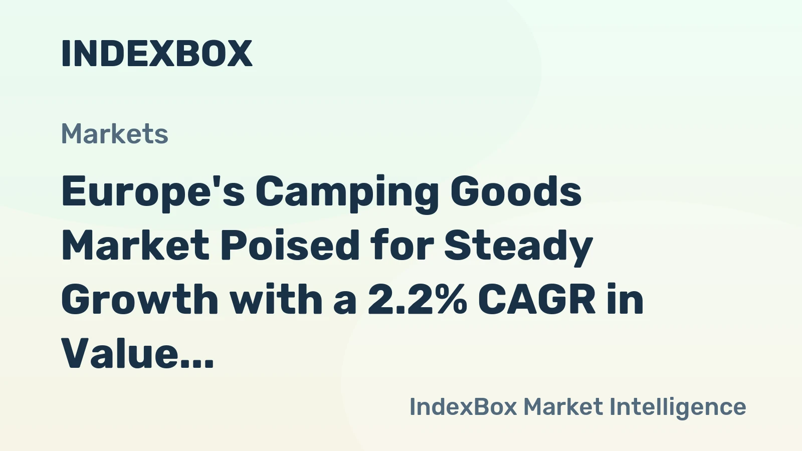 Europe's Camping Goods Market Poised for Steady Growth with a 2.2% CAGR in Value Through 2035