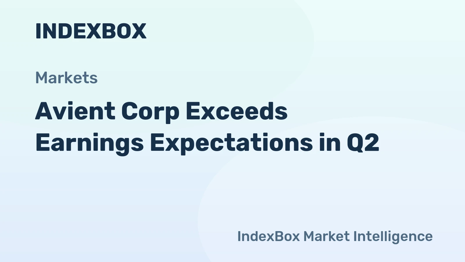 Avient Corp Exceeds Earnings Expectations in Q2