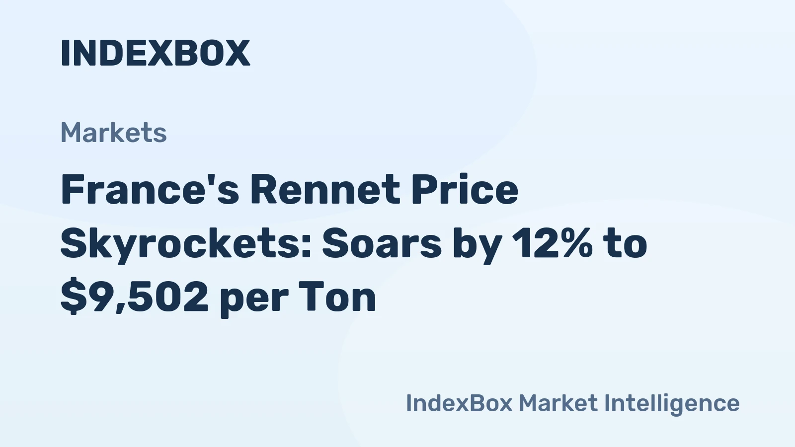 France's Rennet Price Skyrockets: Soars by 12% to $9,502 per Ton