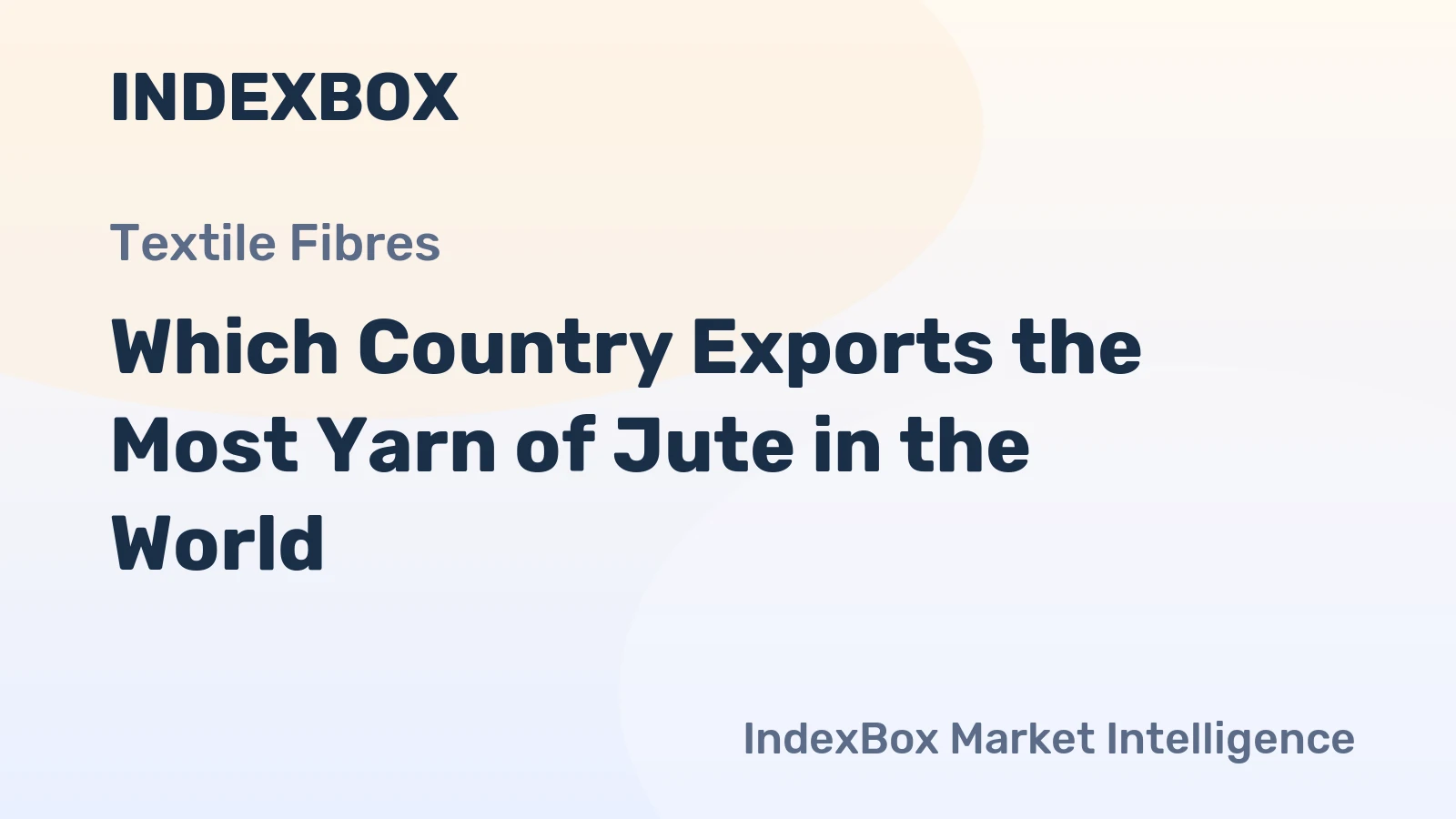 Which Country Exports the Most Yarn of Jute in the World?