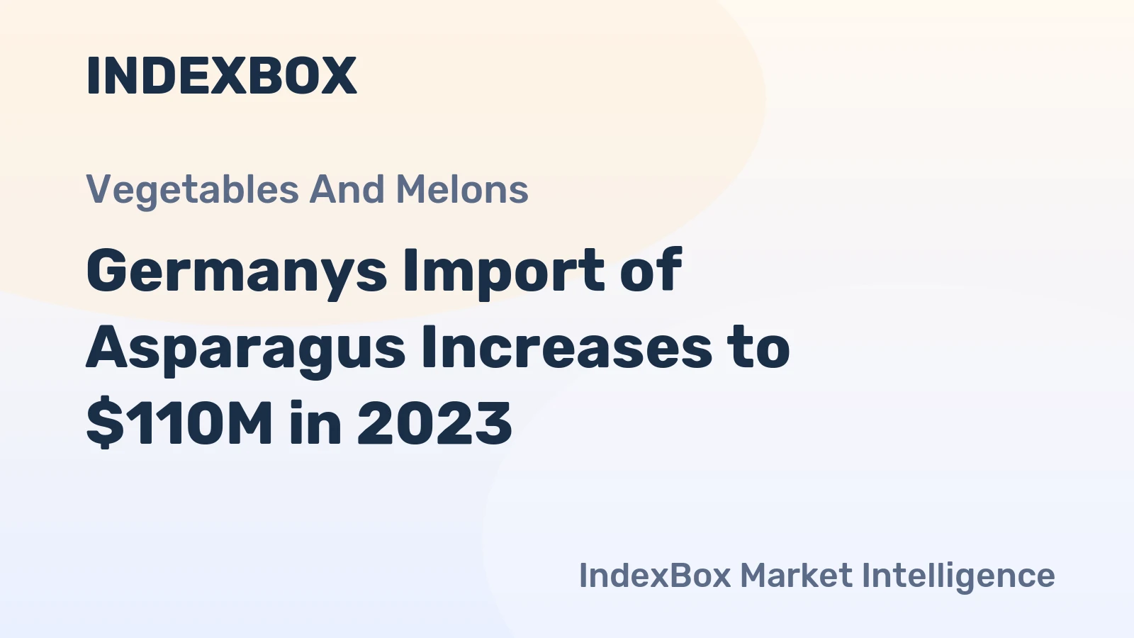 Germanys Import of Asparagus Increases to $110M in 2023