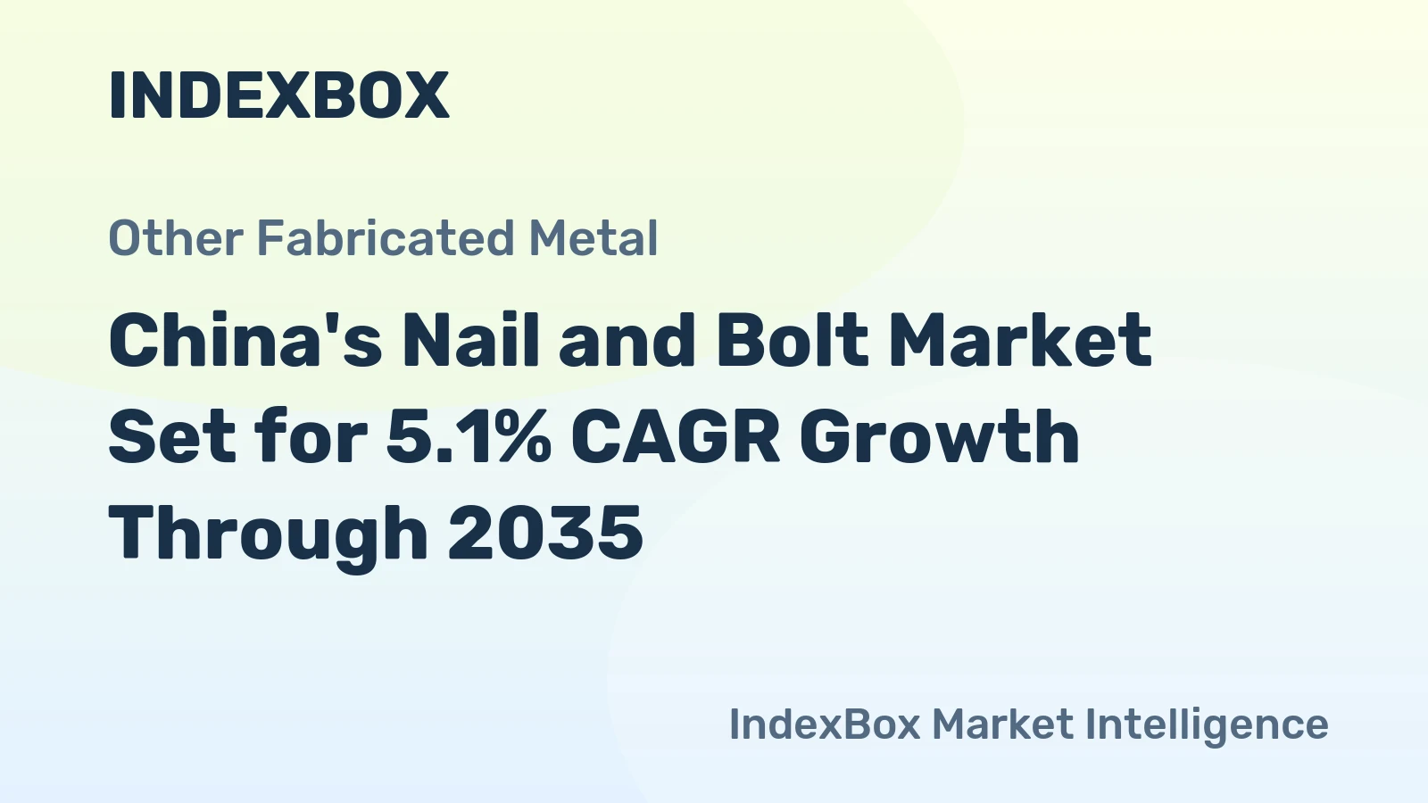 China's Nail and Bolt Market Set for 5.1% CAGR Growth Through 2035