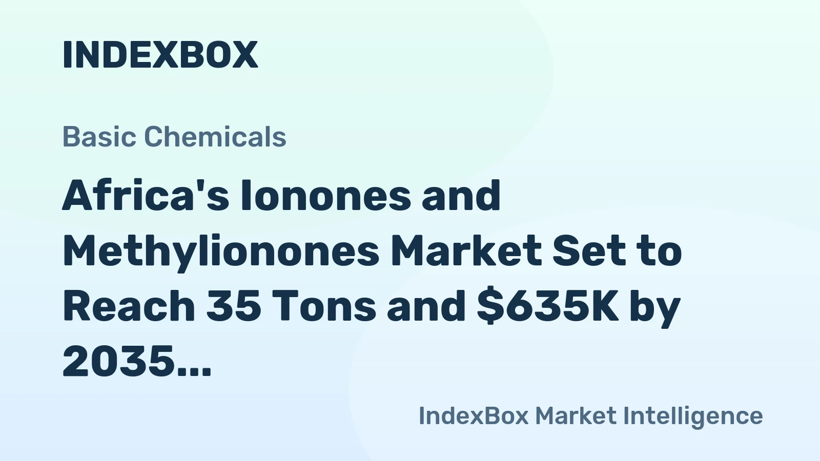 Africa's Ionones and Methylionones Market Set to Reach 35 Tons and $635K by 2035 Following a Volatile 2024