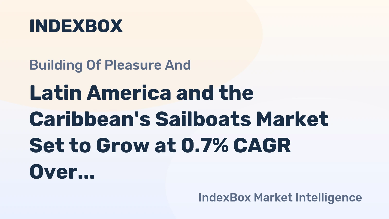 Latin America and the Caribbean's Sailboats Market Set to Grow at 0.7% CAGR Over Next Decade