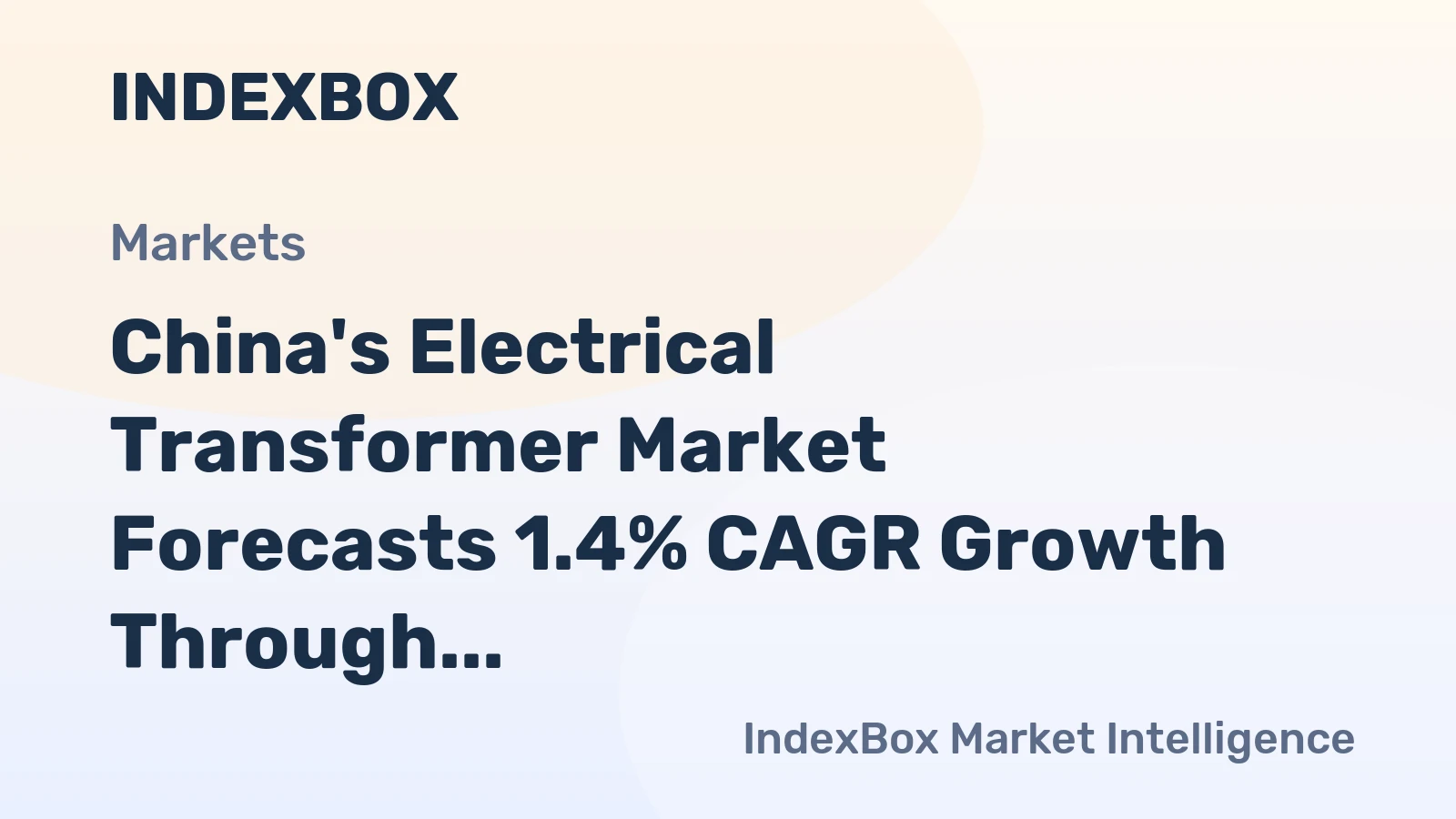 China's Electrical Transformer Market Forecasts 1.4% CAGR Growth Through 2035
