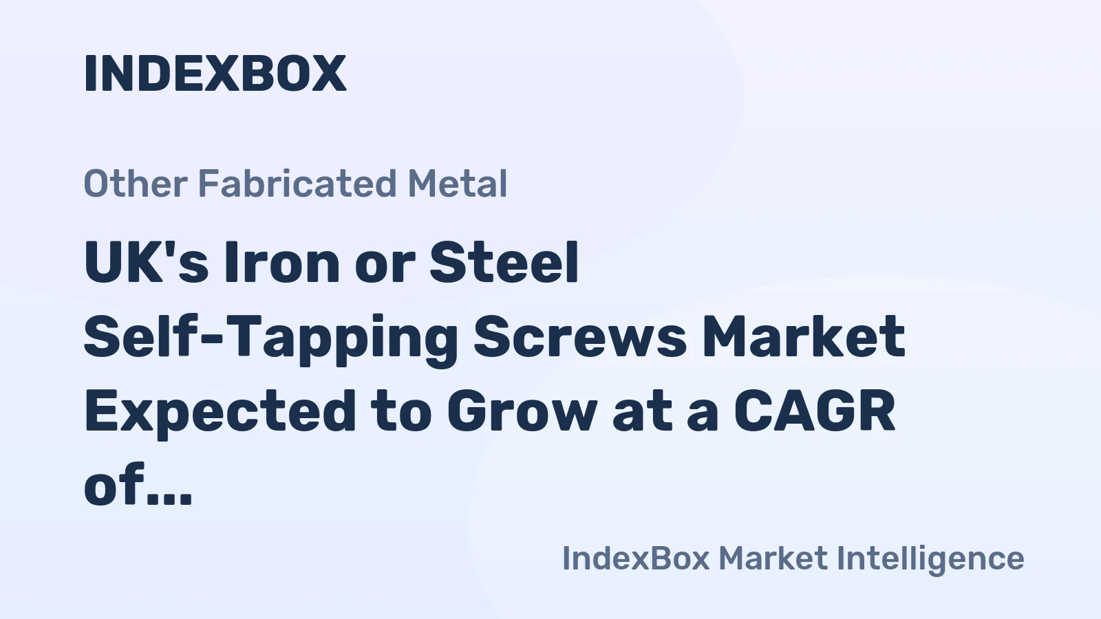 UK's Iron or Steel Self-Tapping Screws Market Expected to Grow at a CAGR of +1.1% till 2035, Reaching $872M